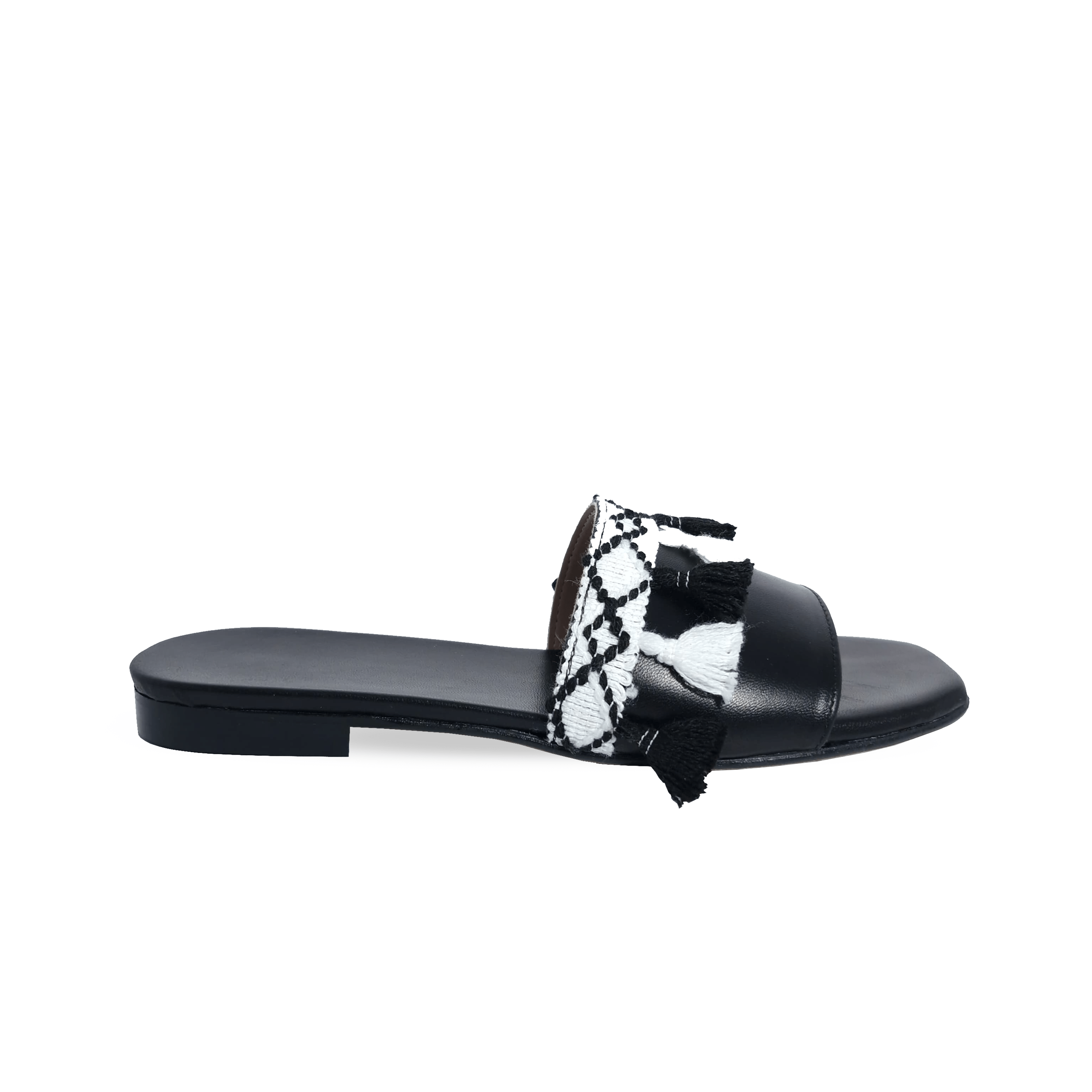 FATIMA BLACK LEATHER – Identità Shoes