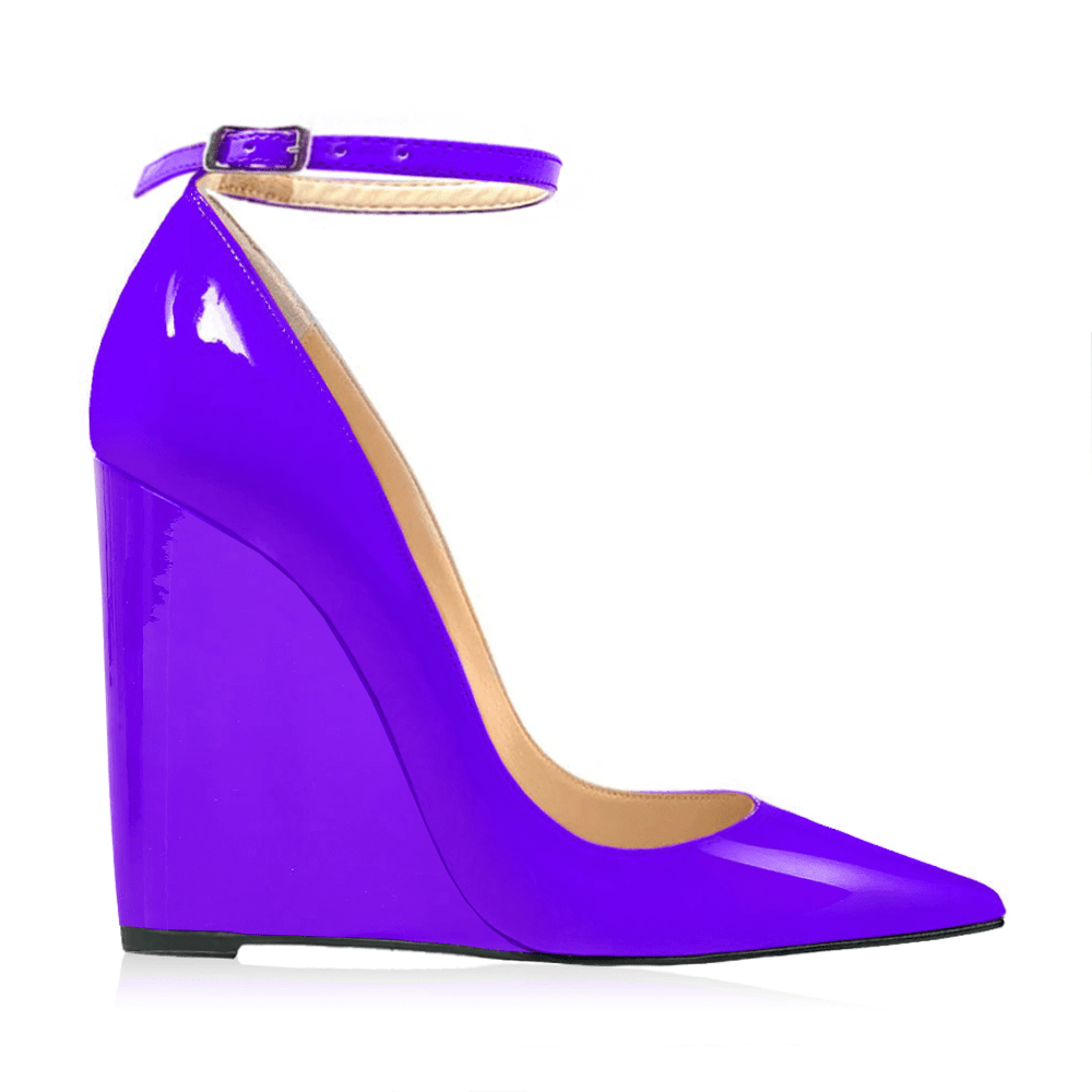 STEPHANIE PURPLE PATENT 100mm – Identità Shoes