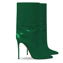 EVELYN GREEN PATENT – Identità Shoes